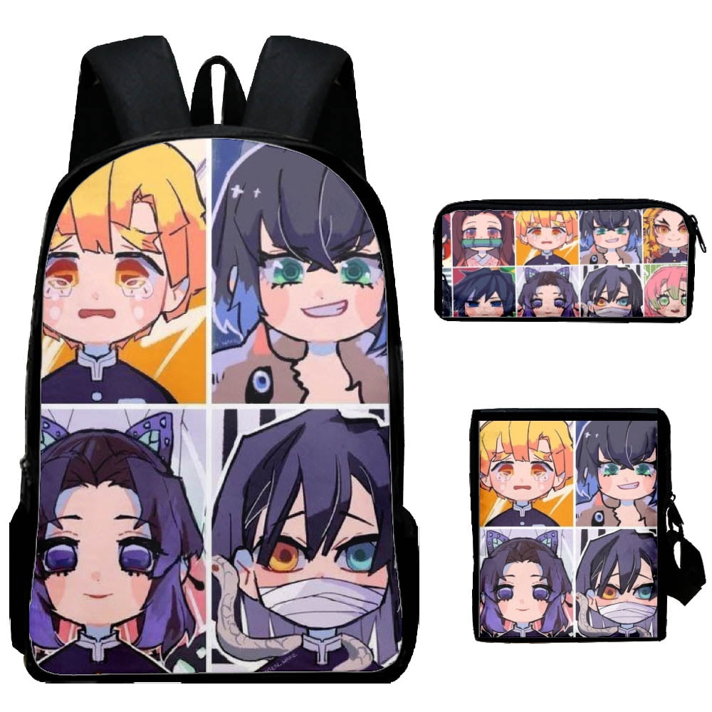 Anime Laptop Backpack Multifunction Demon Slayer Daypack Cartoon ...