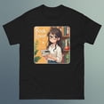 Anime Librarian Lady Book Lover Design F - Unisex Short Sleeve T-Shirt ...