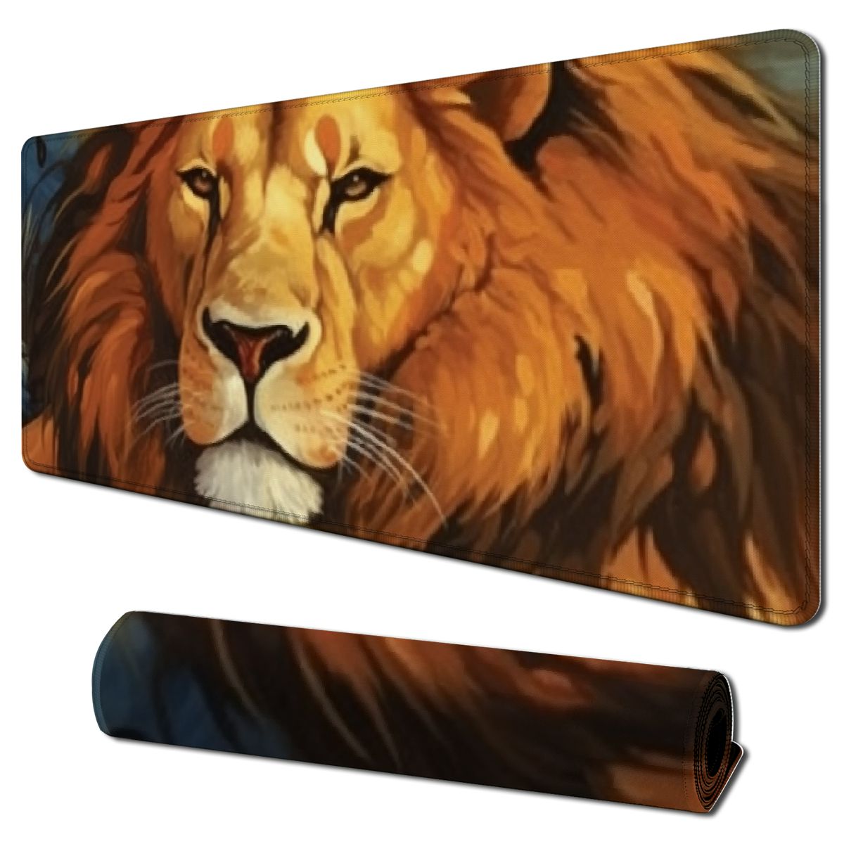 Anime Lion Blue Lying Large Mouse Pad Gaming Mousepad Desk Pad for ...