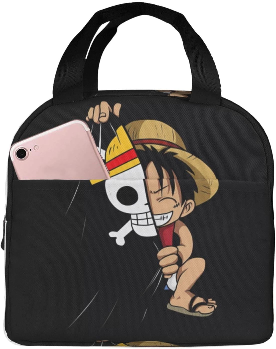 Anime Lunch Bag One Piece Insulated Lunch Box Leakproof Cooler Food ...