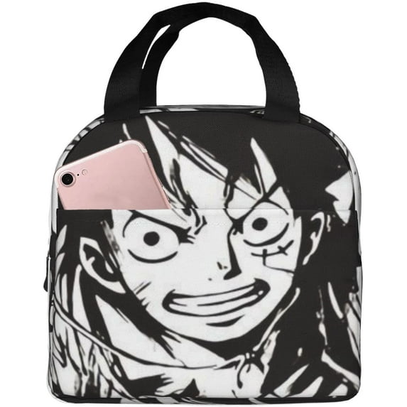 Anime Lunch Bag One Piece Insulated Lunch Box Leakproof Cooler Food ...