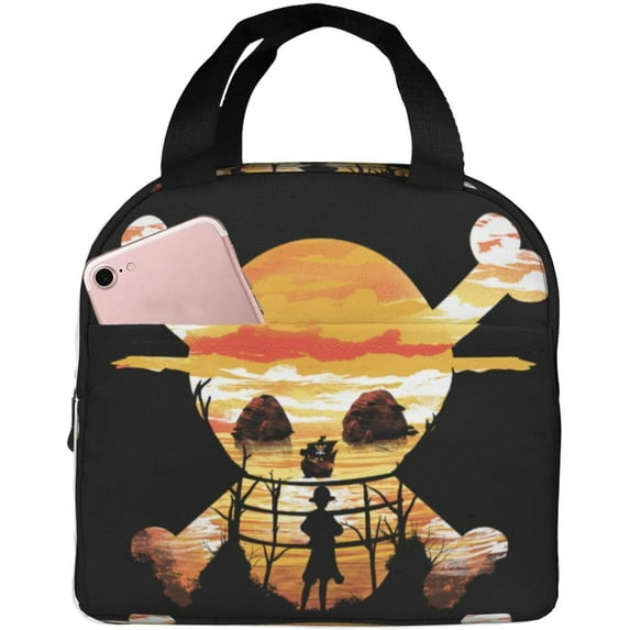 Anime Lunch Bag One Piece Insulated Lunch Box Leakproof Cooler Food ...