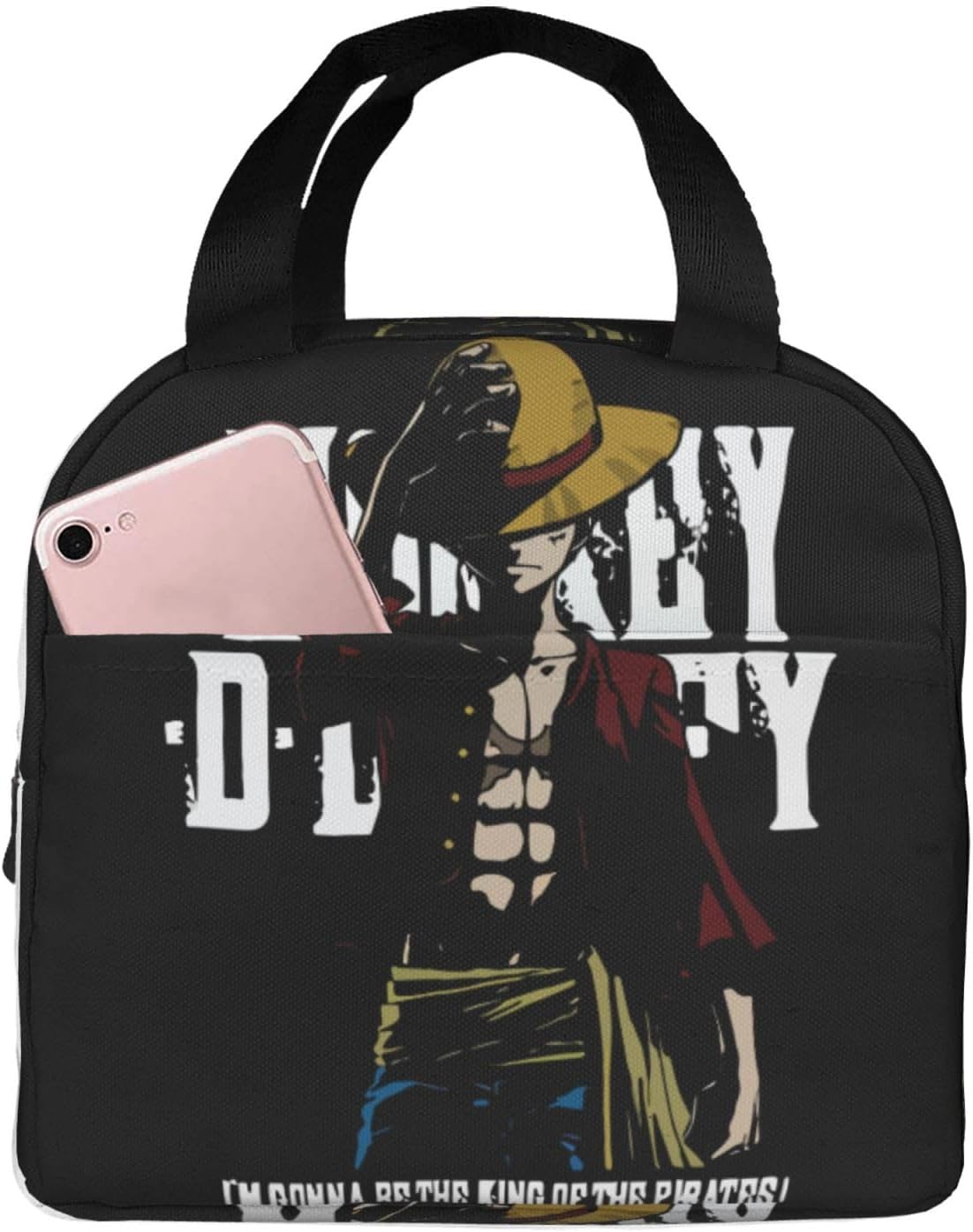 Anime Lunch Bag One Piece Insulated Lunch Box Leakproof Cooler Food ...