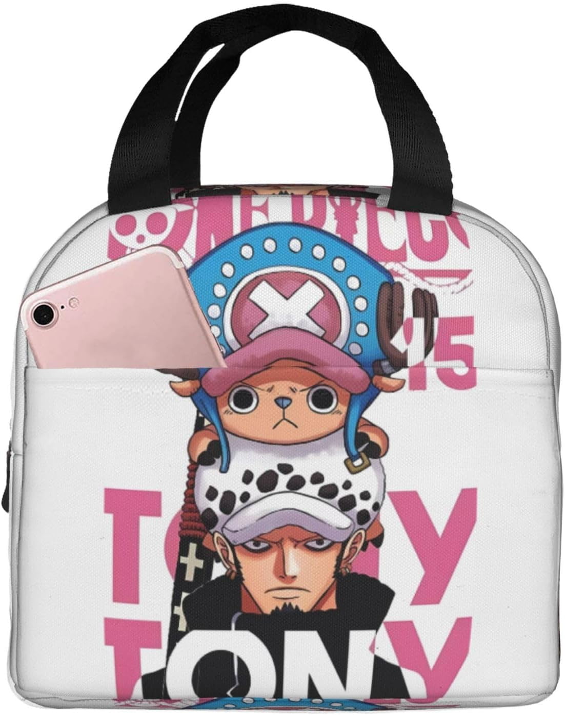 Anime Lunch Bag One Piece Insulated Lunch Box Leakproof Cooler Food ...
