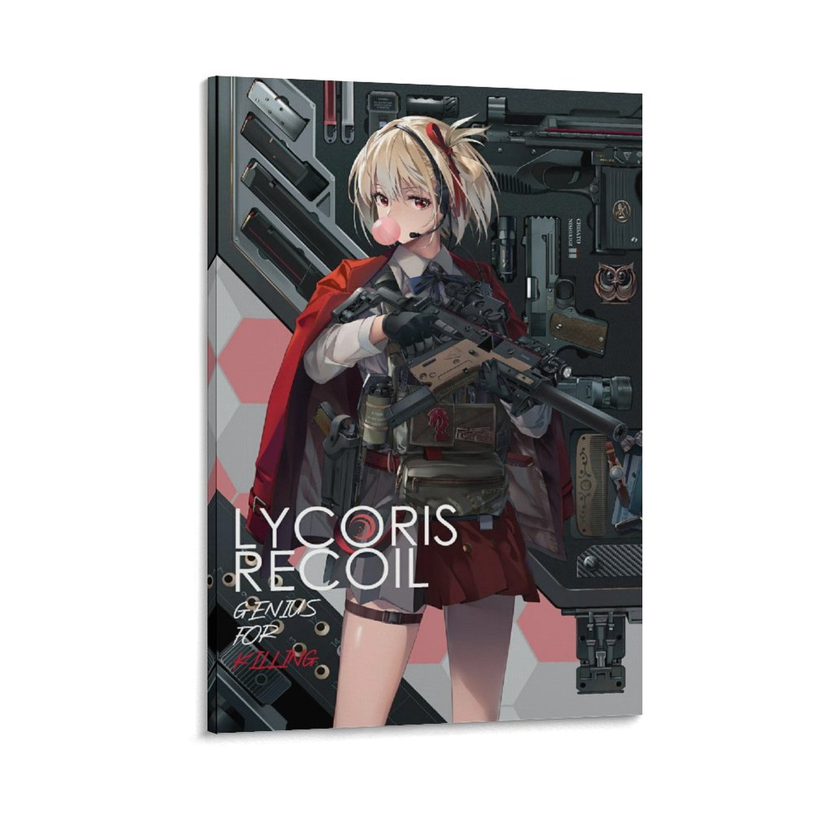 Anime Lycoris Recoil Poster Chisato Nishikigi Wall Art Poster Scroll ...