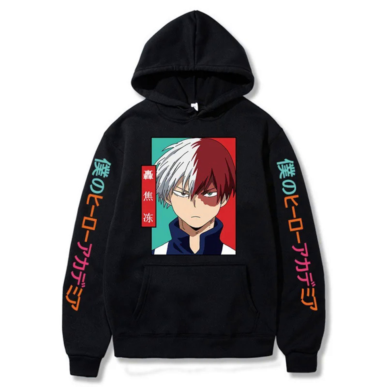 Anime MHA Long Sleeve Hoodie Todoroki Shouto Casual Sweatshirts for ...