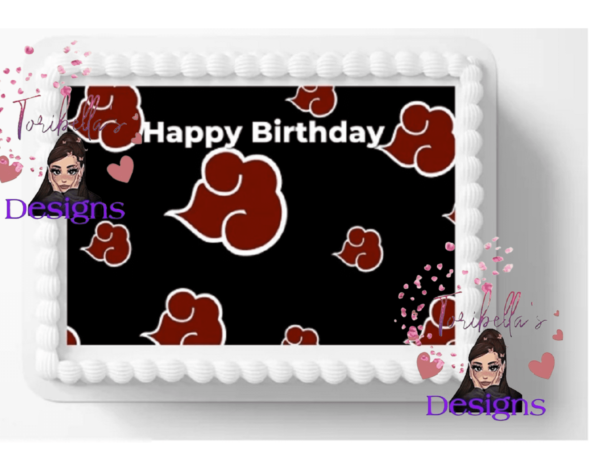 Anime Manga Edible Custom Cake Topper Cake Topper Edible Image Edible ...