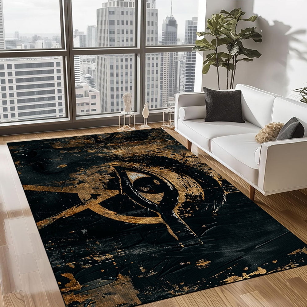 Anime Manga Eyes Rug, Funny Rug, Anime Area Rug Cartoon Anime Character ...