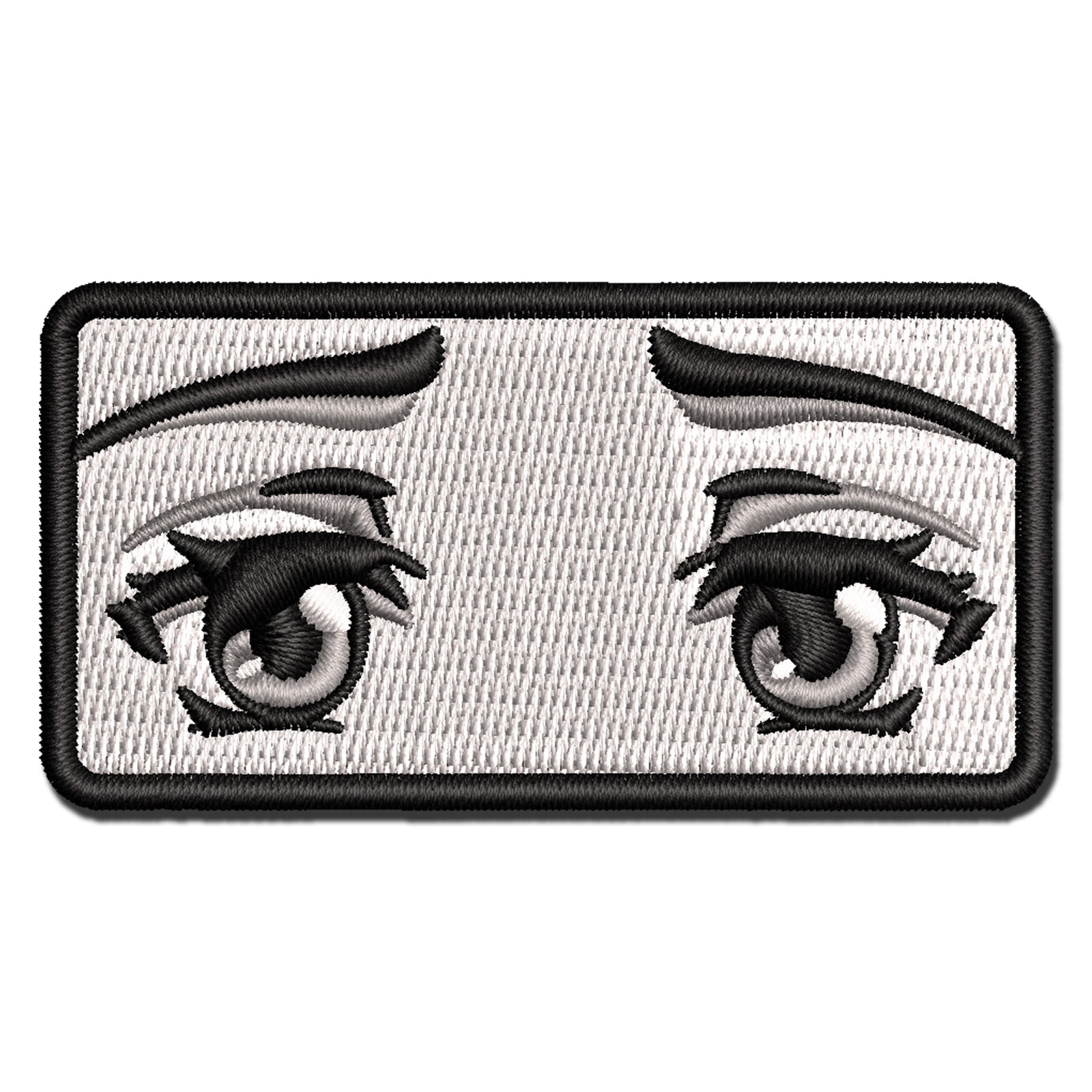Anime Manga Kind Eyes Girl Applique Multi-Color Embroidered Hook & Loop ...