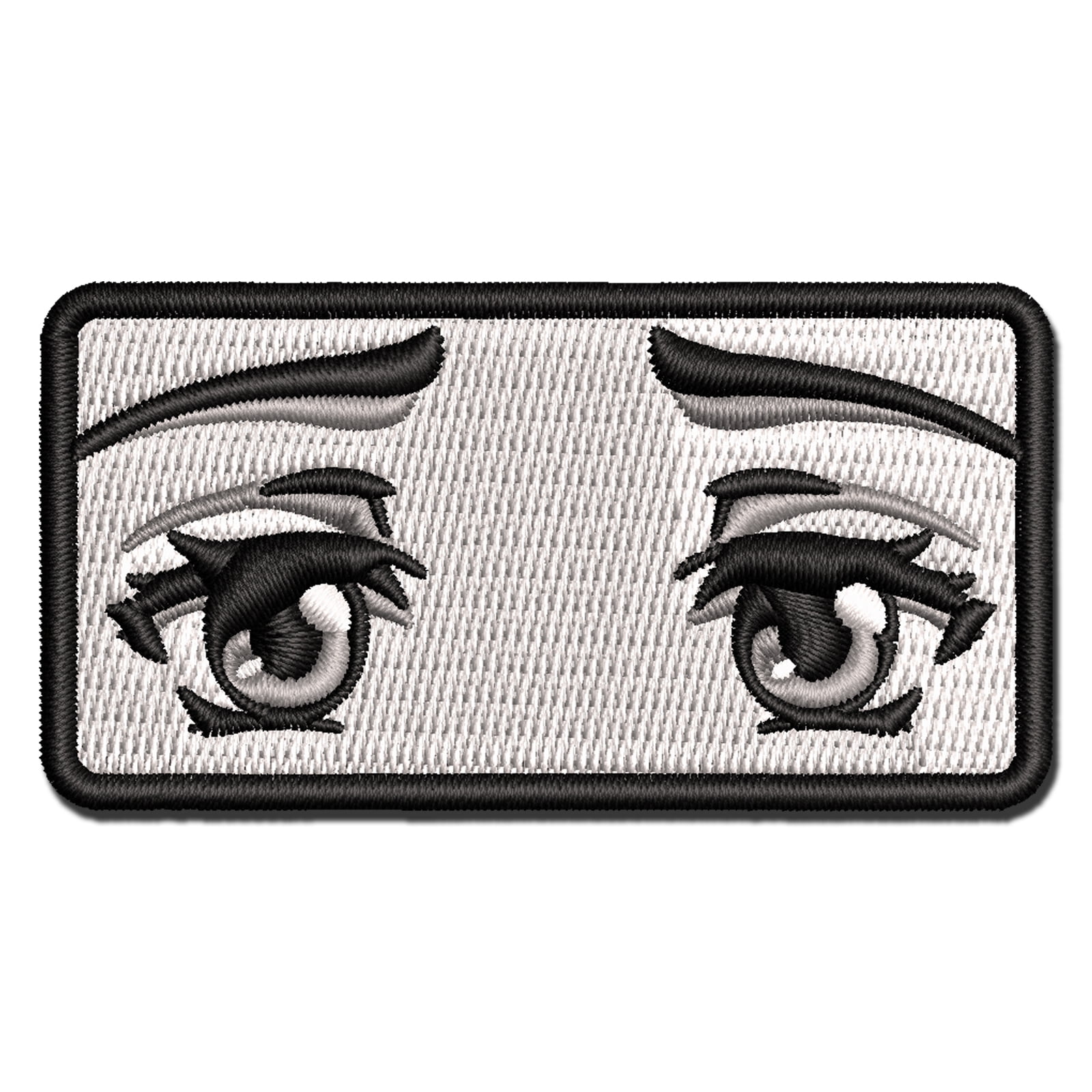 Anime Manga Kind Eyes Girl Applique Multi-Color Embroidered Iron-On ...