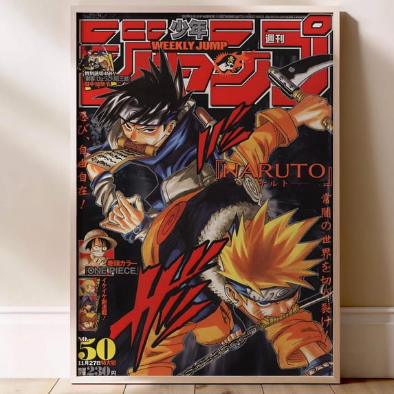 Anime Manga Naruto Poster Japanese Action Comic Wall Art Bedroom Decor ...