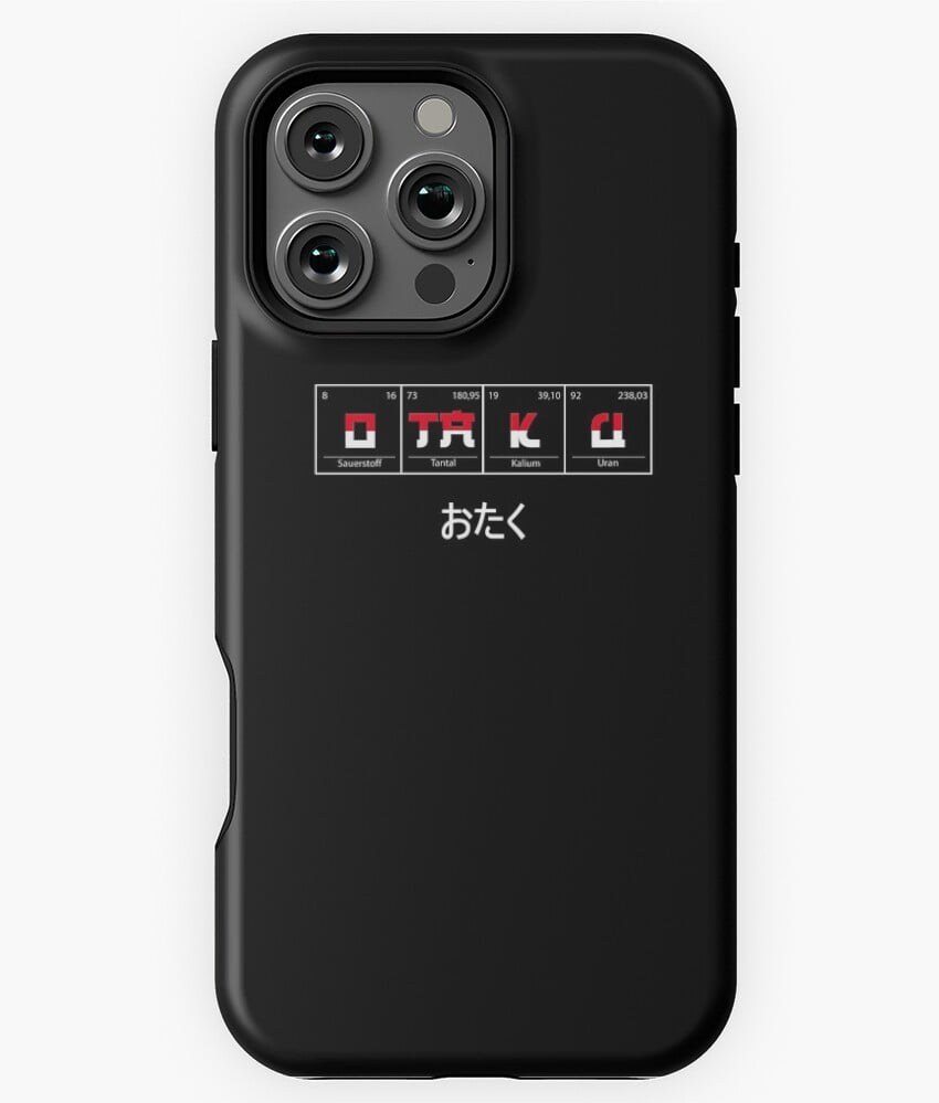 Anime Manga Otaku Periodic Table Phone Case for iPhone 16 15 14 13 12 ...