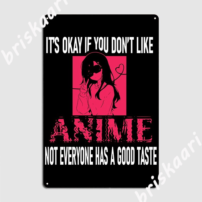 Anime Manga Otaku Poster Metal Plaque Club Mural Painting Cinema ...