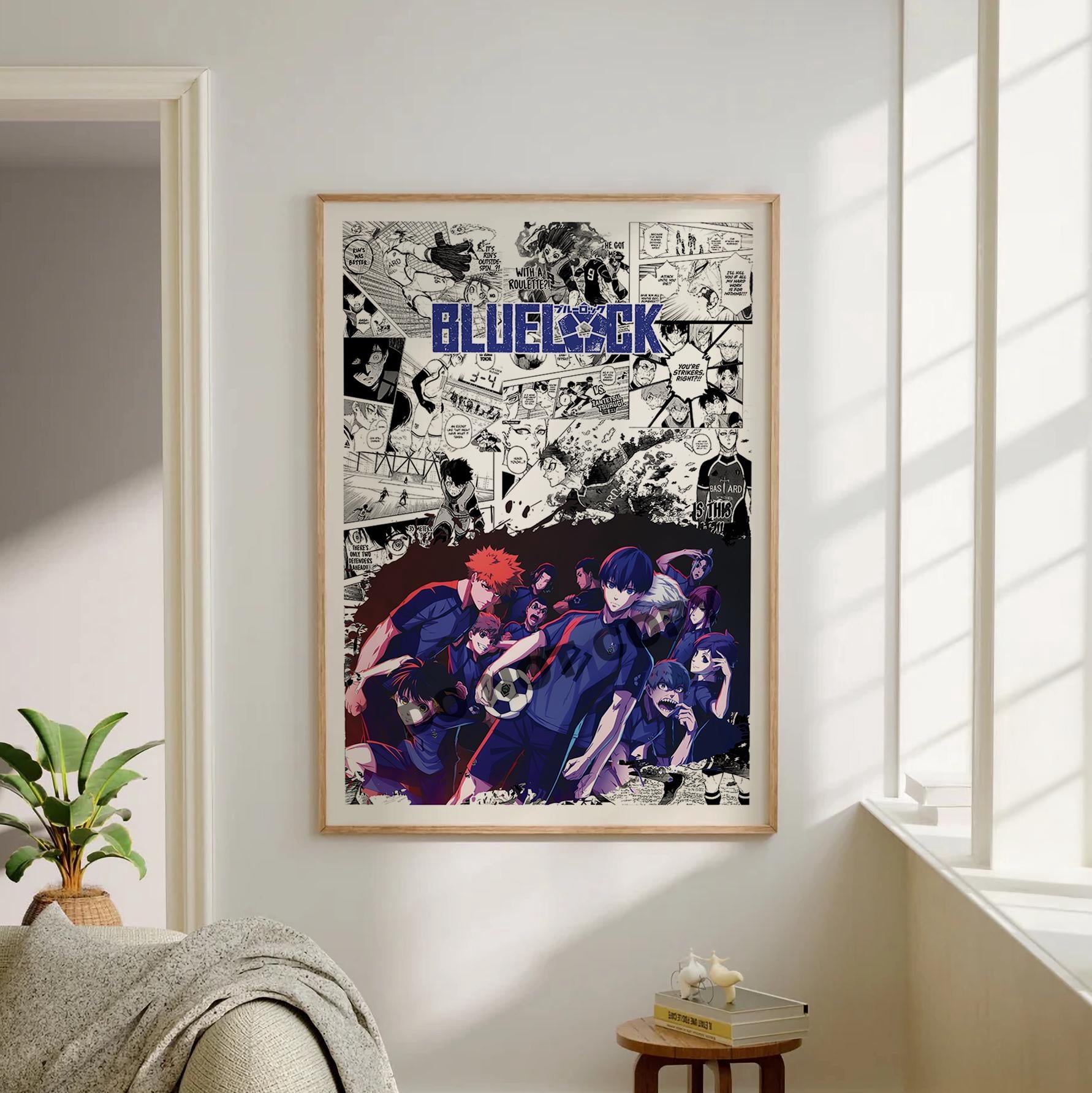 Anime Manga Poster Bluelock Football Anime Wall Decor High Quality ...