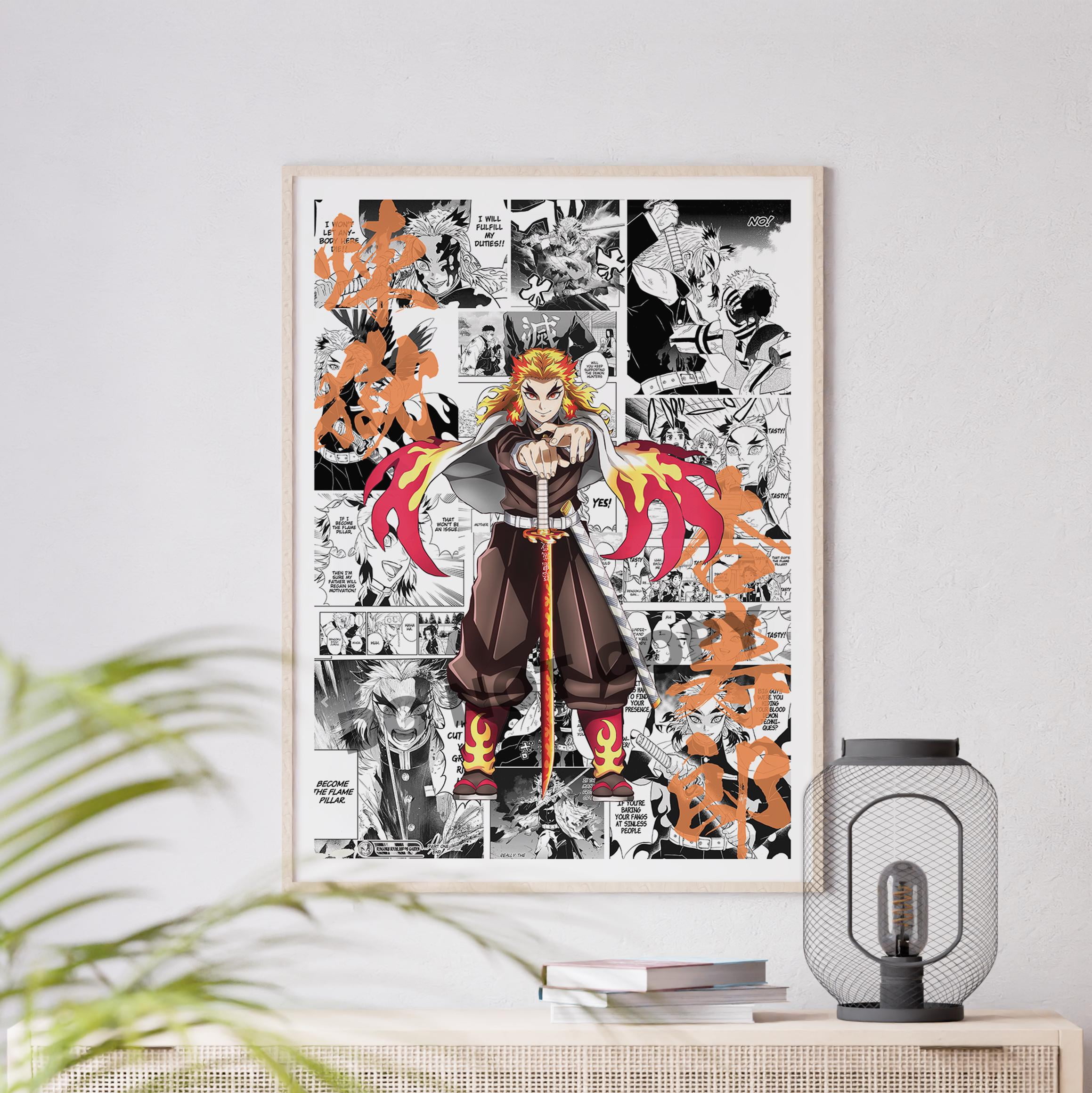 Anime Manga Rengoku - Curated Manga Panels - Wall Art - Hashira - Anime ...