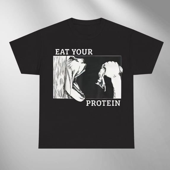 Anime Manga Shirt, Eat Your Protein Shirt, Anime Graphic Tee, Anime ...
