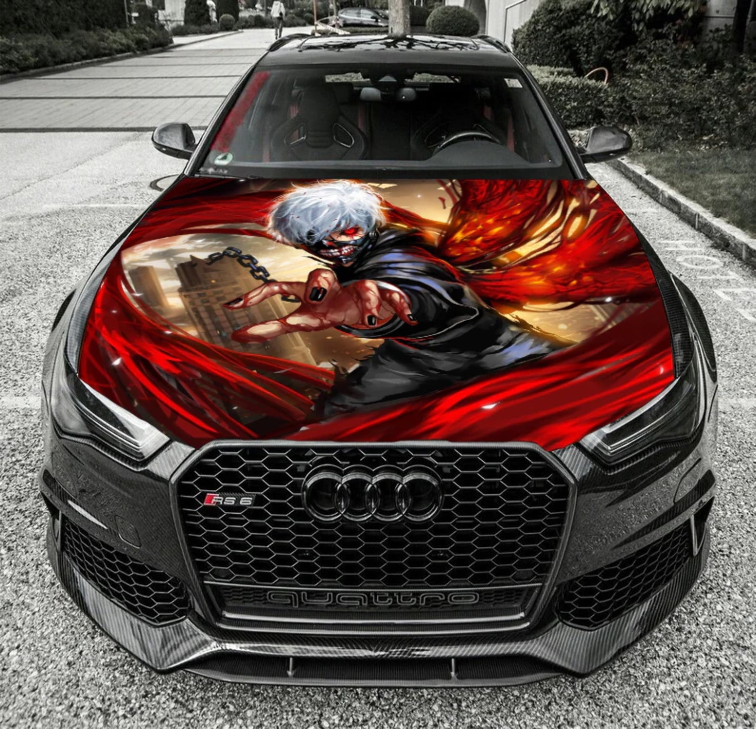 Anime car hood wrap store