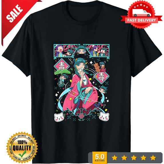 Anime Maomao The Apothecary Diariesi Black T Shirt Size S - 5XL, NEW ...
