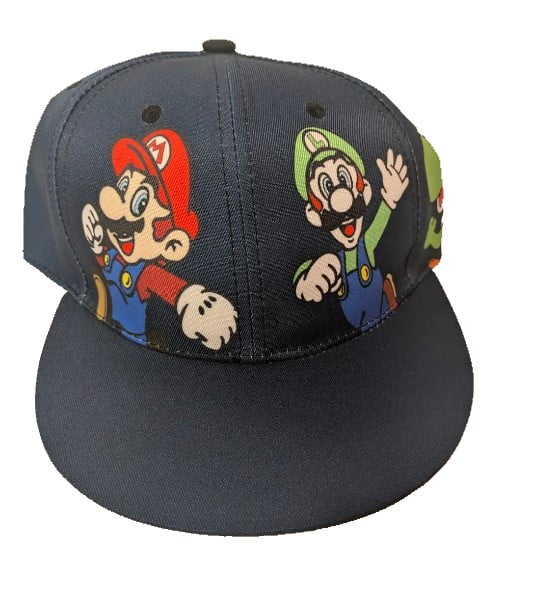 Packable Play Anime Mario Luigi Yoshi Toad Blue Baseball Cap Hat ...