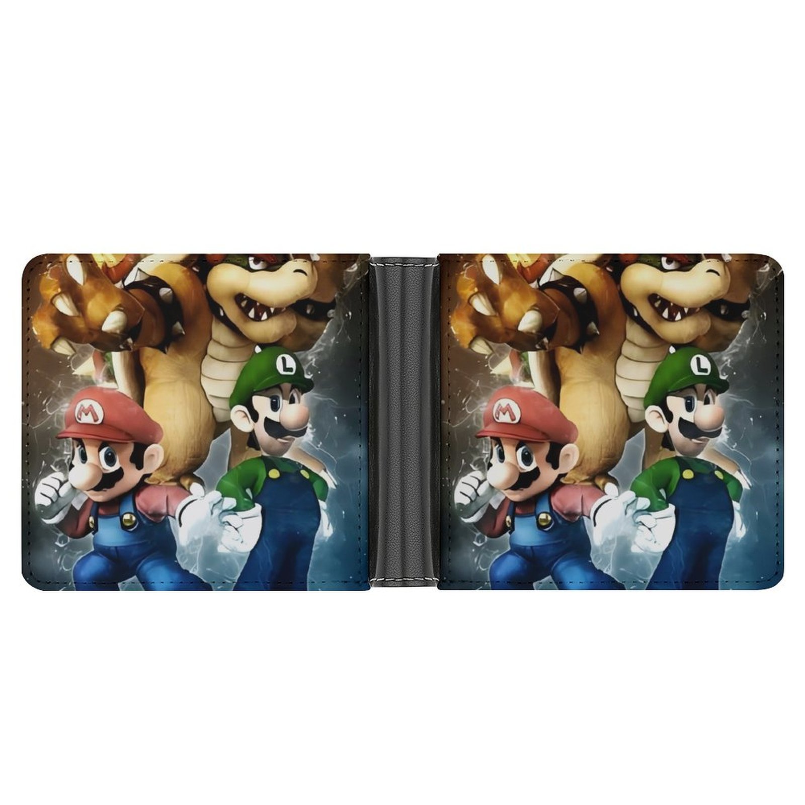 Anime Mario Wallet For Men Purse Leather Bifold Wallet Mario Merch for ...