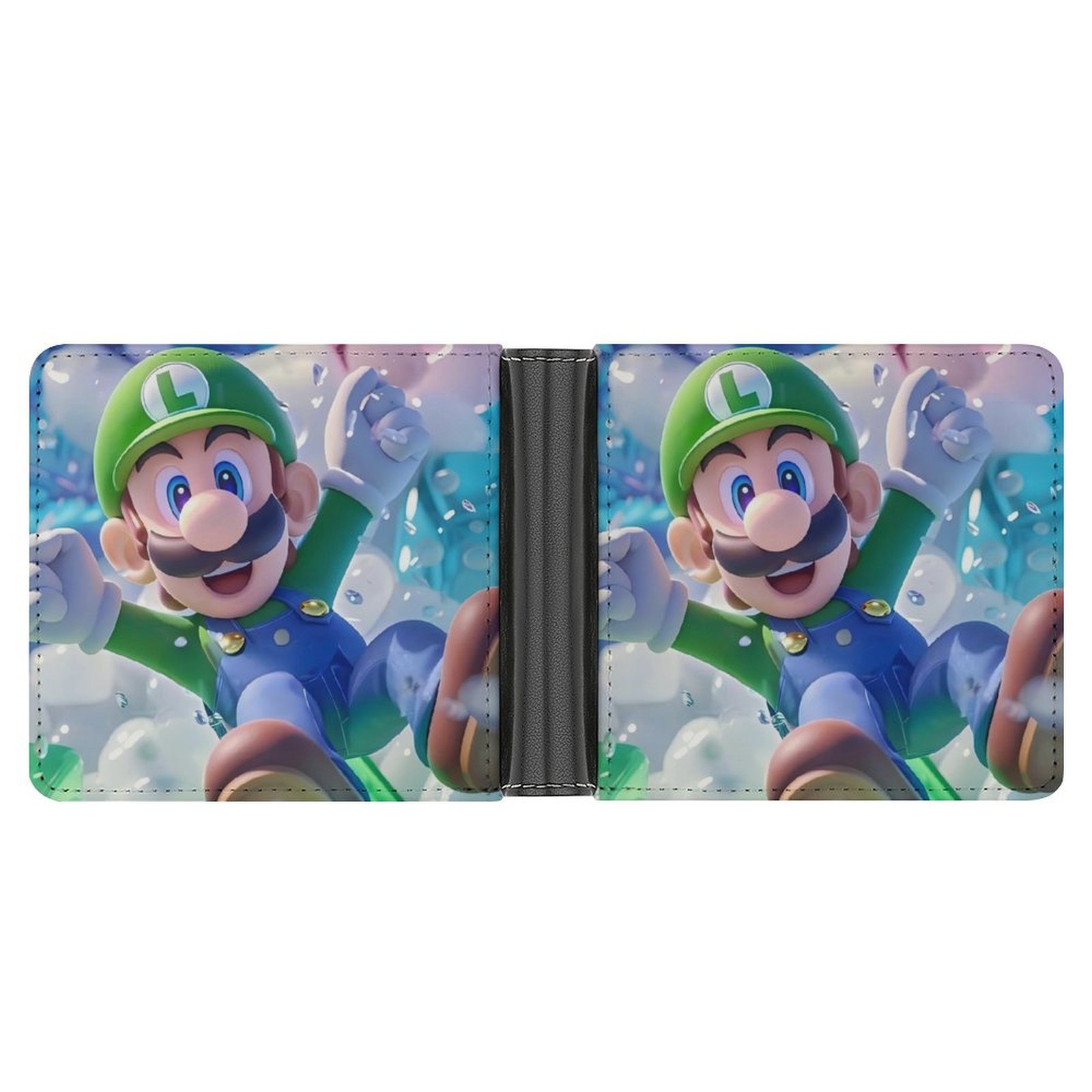 Anime Mario Wallet For Men Purse Leather Bifold Wallet Mario Merch for ...