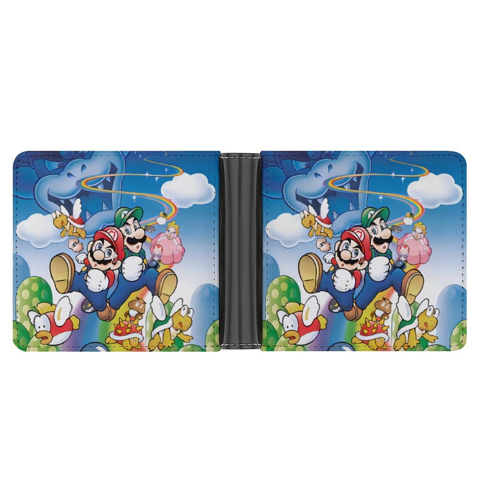 Anime Mario Wallet For Men Purse Leather Bifold Wallet Mario Merch for ...