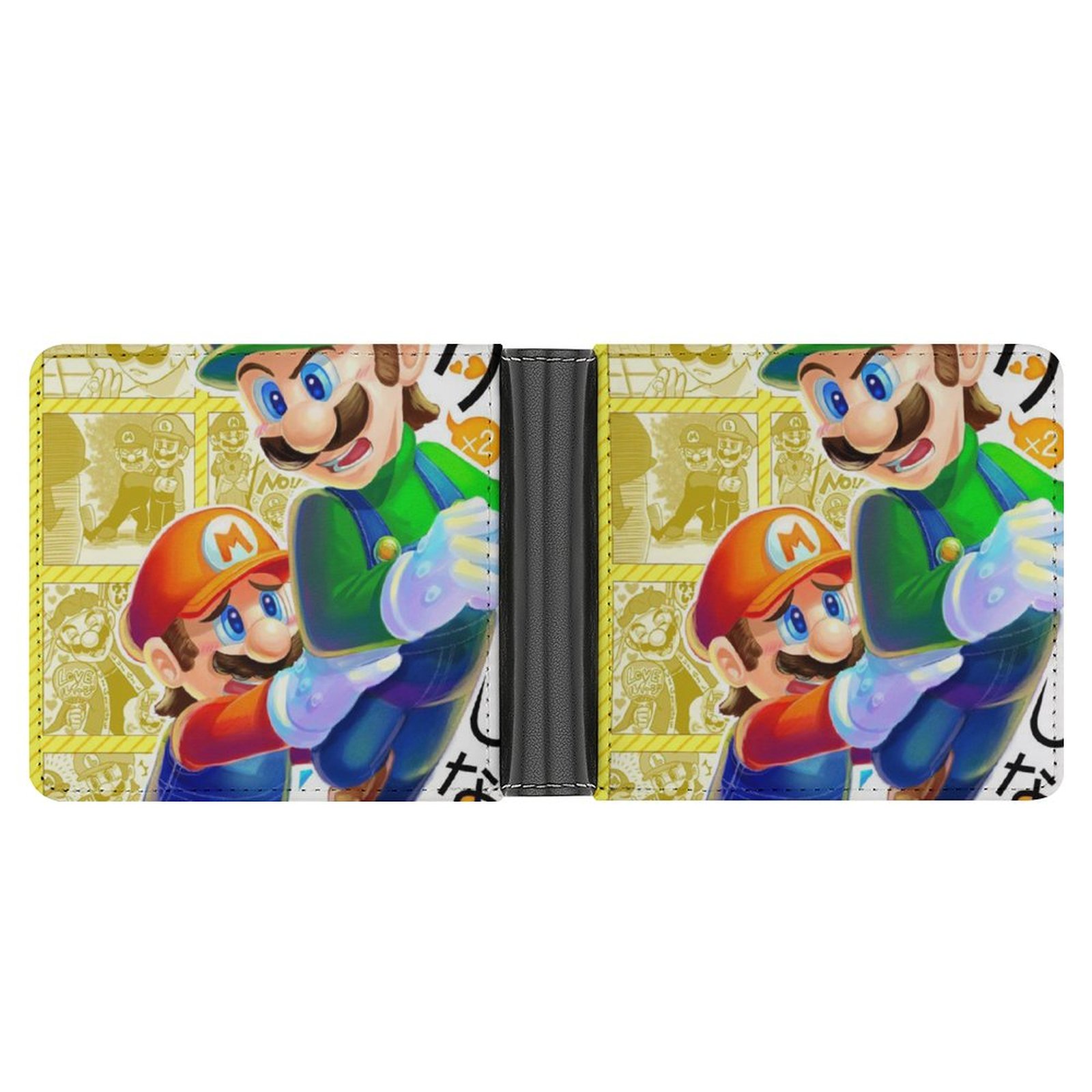 Anime Mario Wallet For Men Purse Leather Bifold Wallet Mario Merch for ...