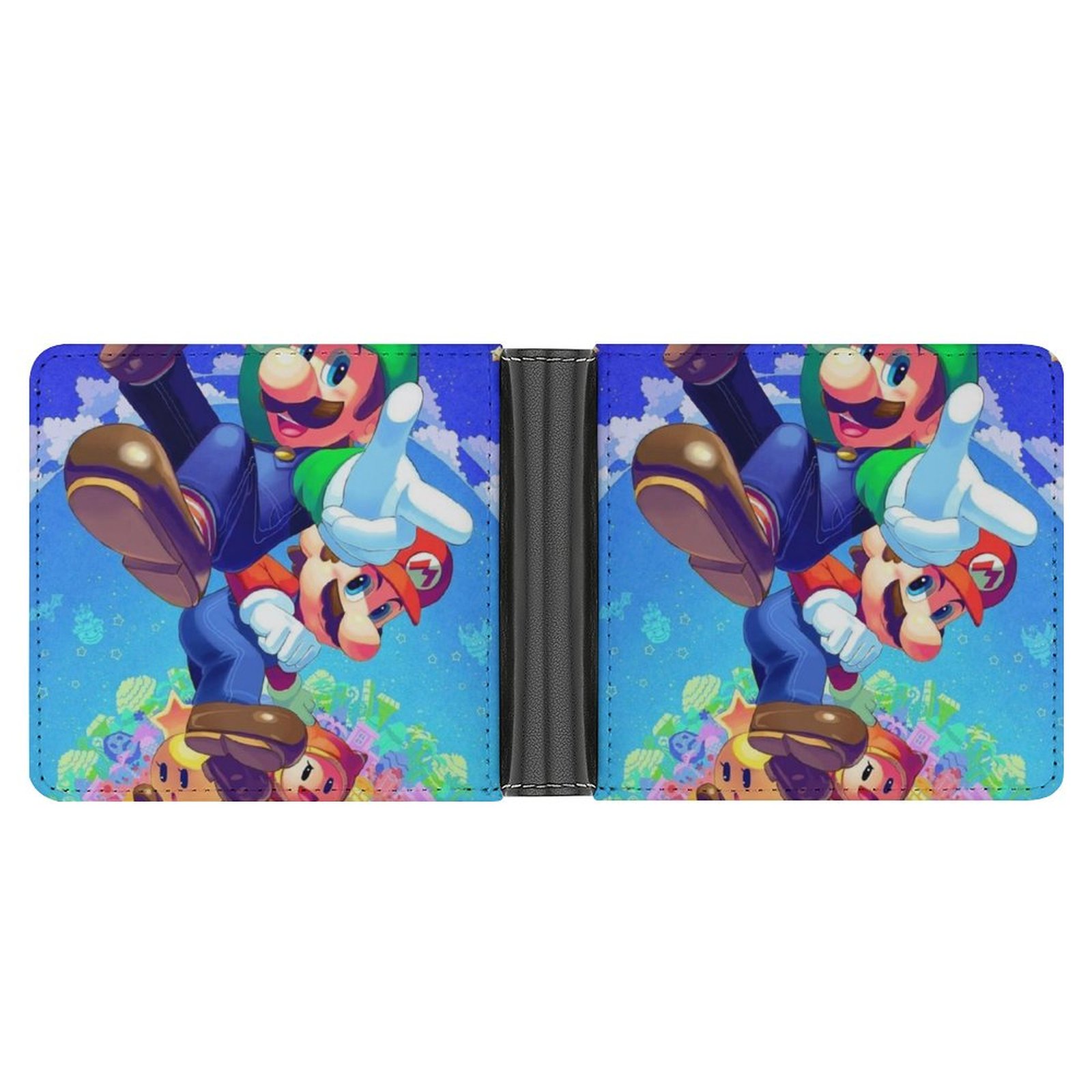 Anime Mario Wallet For Men Purse Leather Bifold Wallet Mario Merch for ...