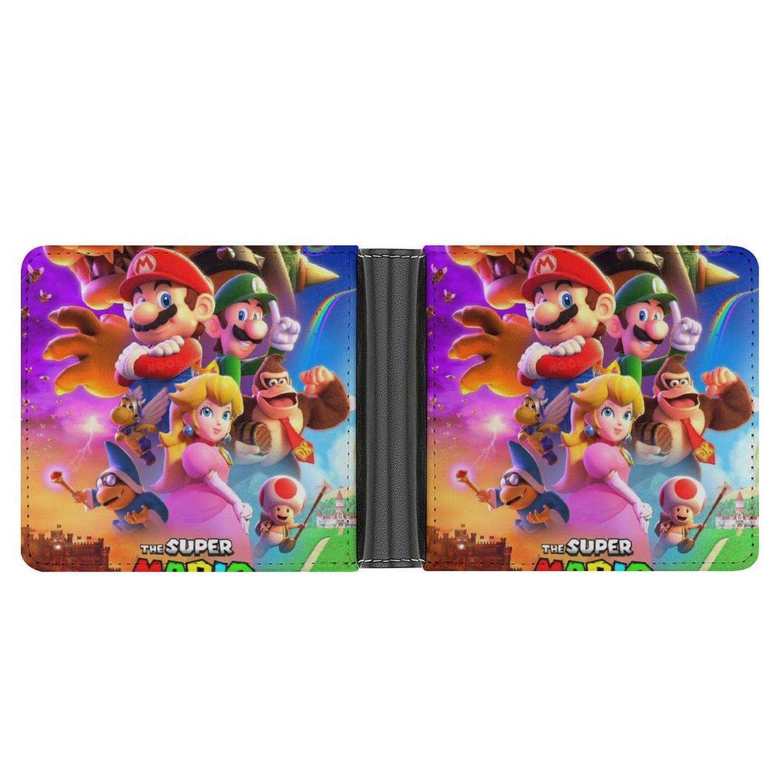 Anime Mario Wallet For Men Purse Leather Bifold Wallet Mario Merch for ...
