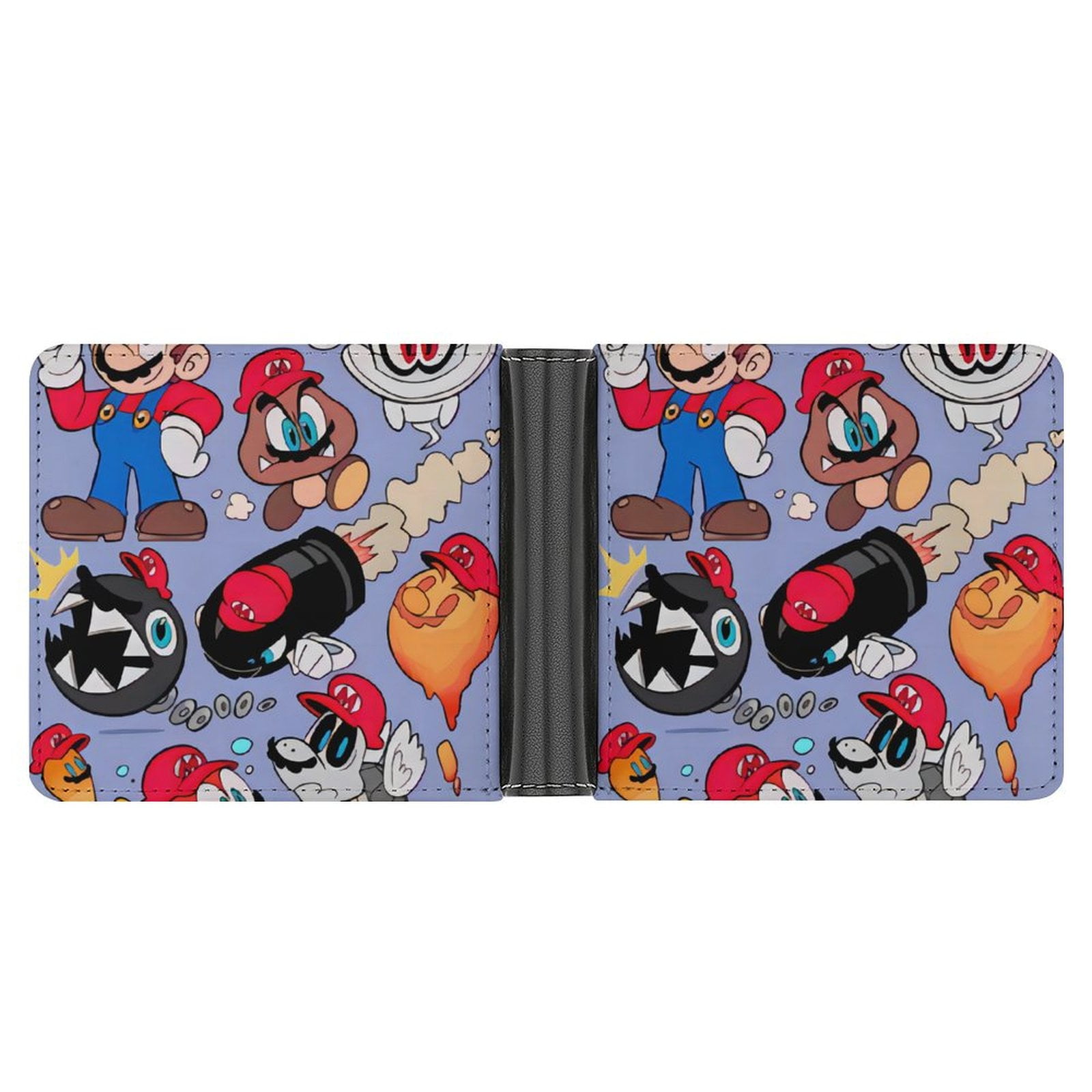 Anime Mario Wallet For Men Purse Leather Bifold Wallet Mario Merch for ...