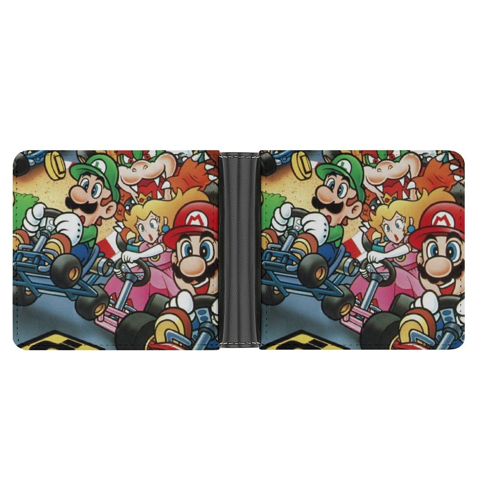 Anime Mario Wallet For Men Purse Leather Bifold Wallet Mario Merch for ...