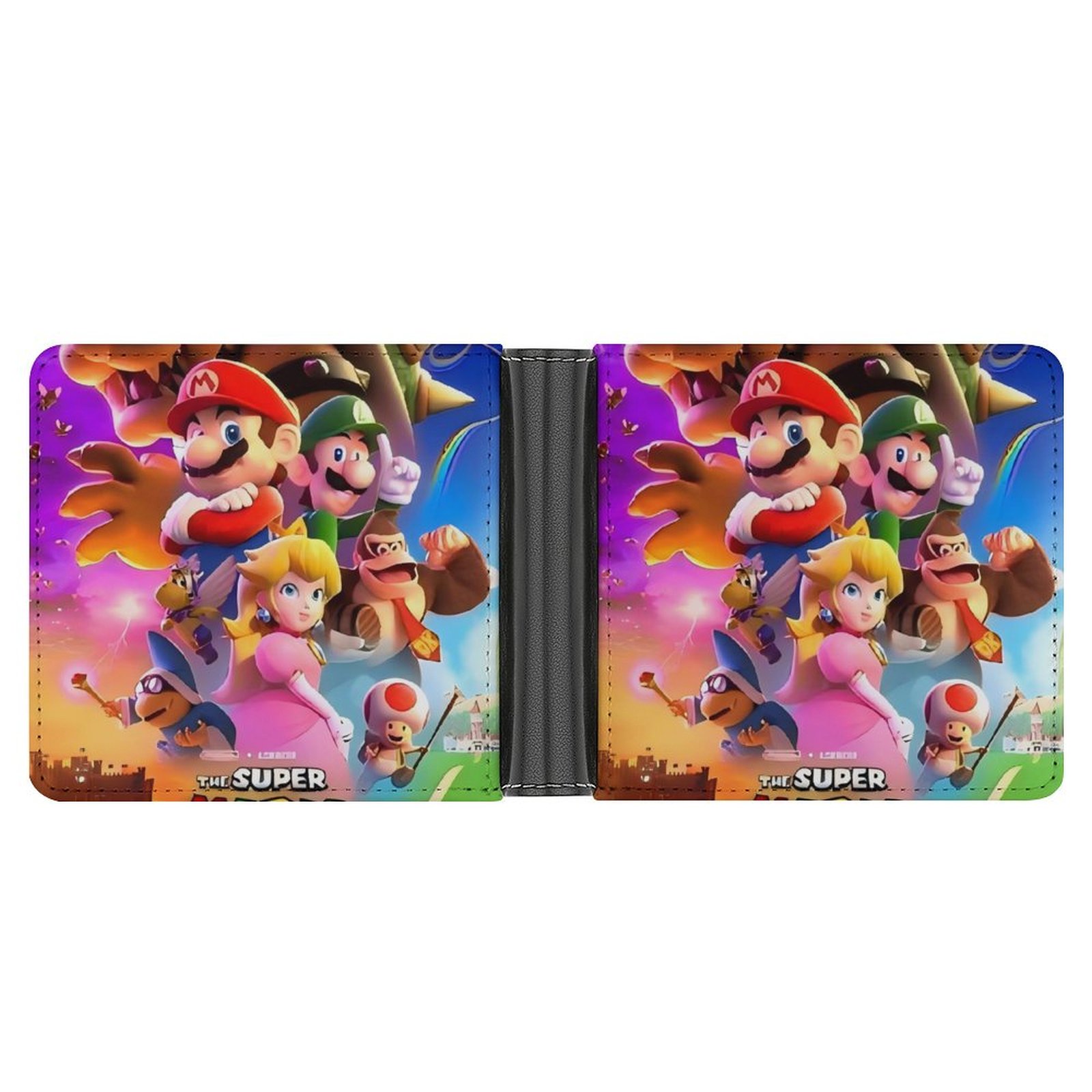 Anime Mario Wallet For Men Purse Leather Bifold Wallet Mario Merch for ...