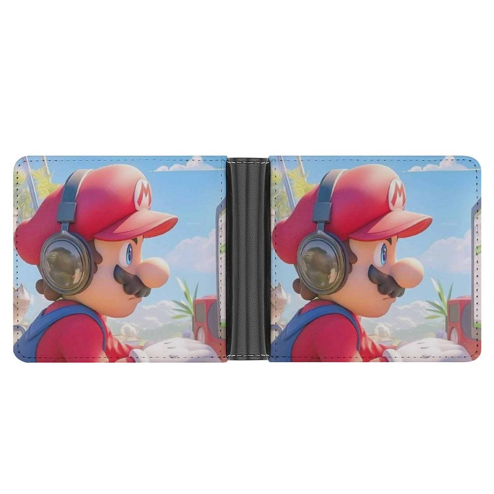 Anime Mario Wallet For Men Purse Leather Bifold Wallet Mario Merch for ...
