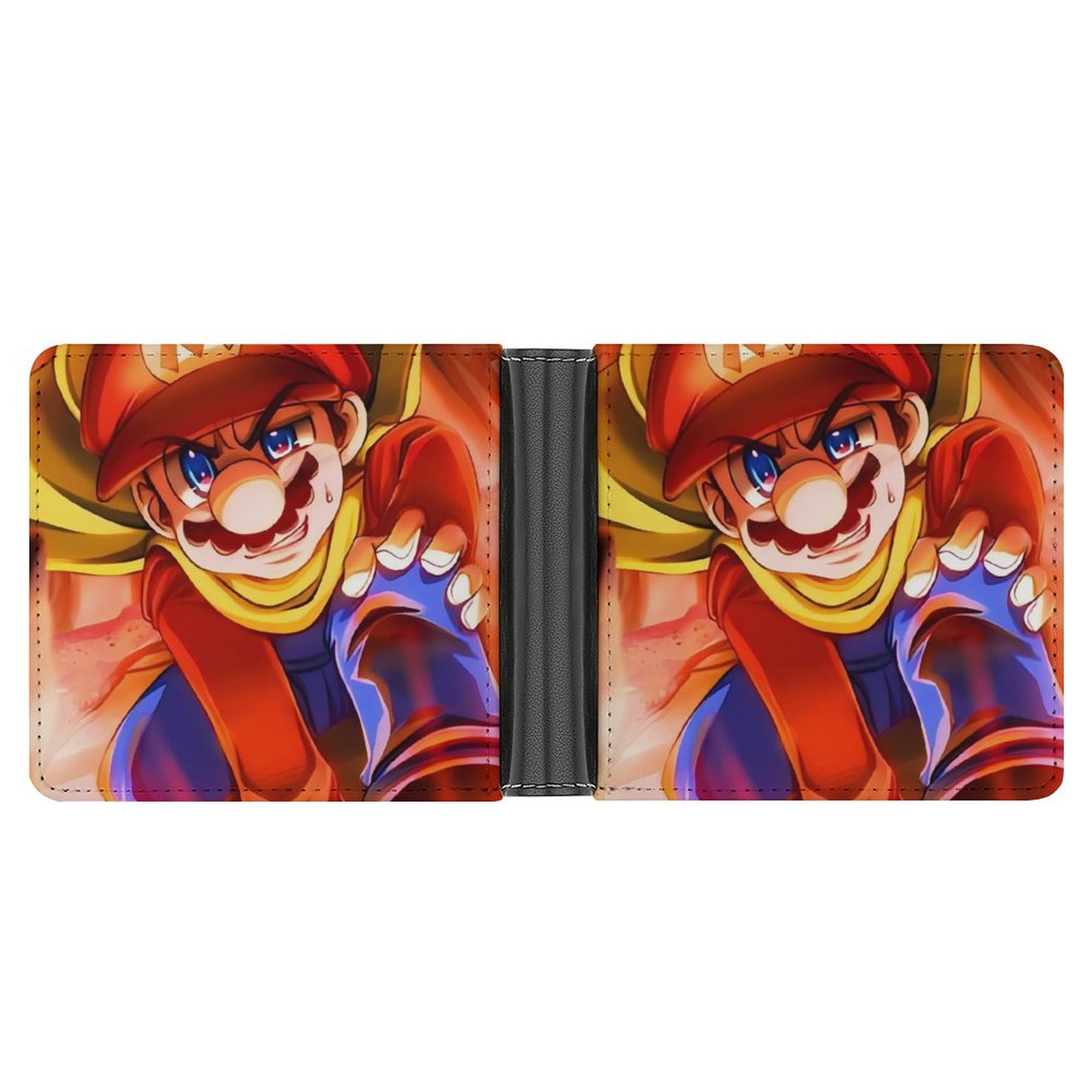 Anime Mario Wallet For Men Purse Leather Bifold Wallet Mario Merch for ...