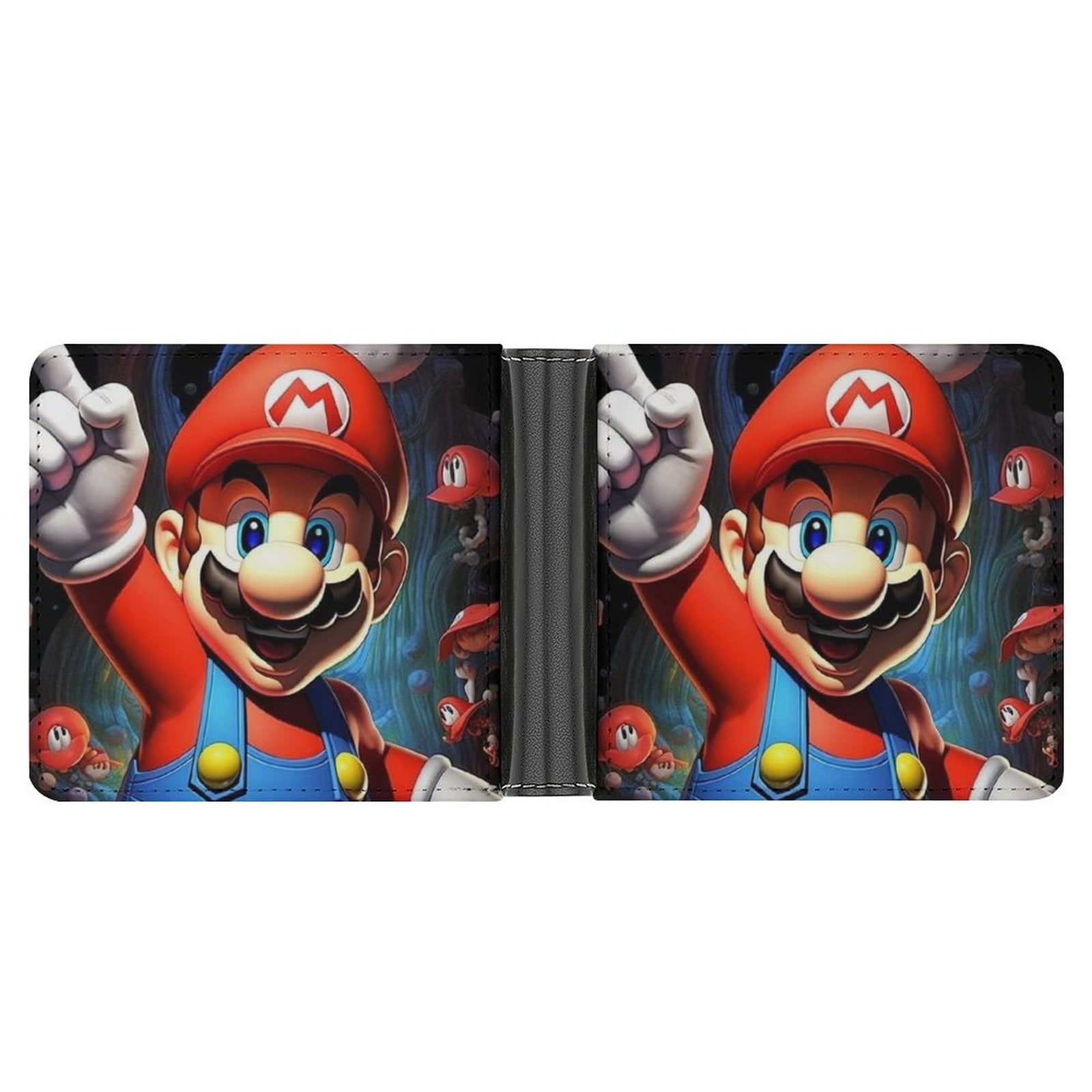Anime Mario Wallet For Men Purse Leather Bifold Wallet Mario Merch for ...
