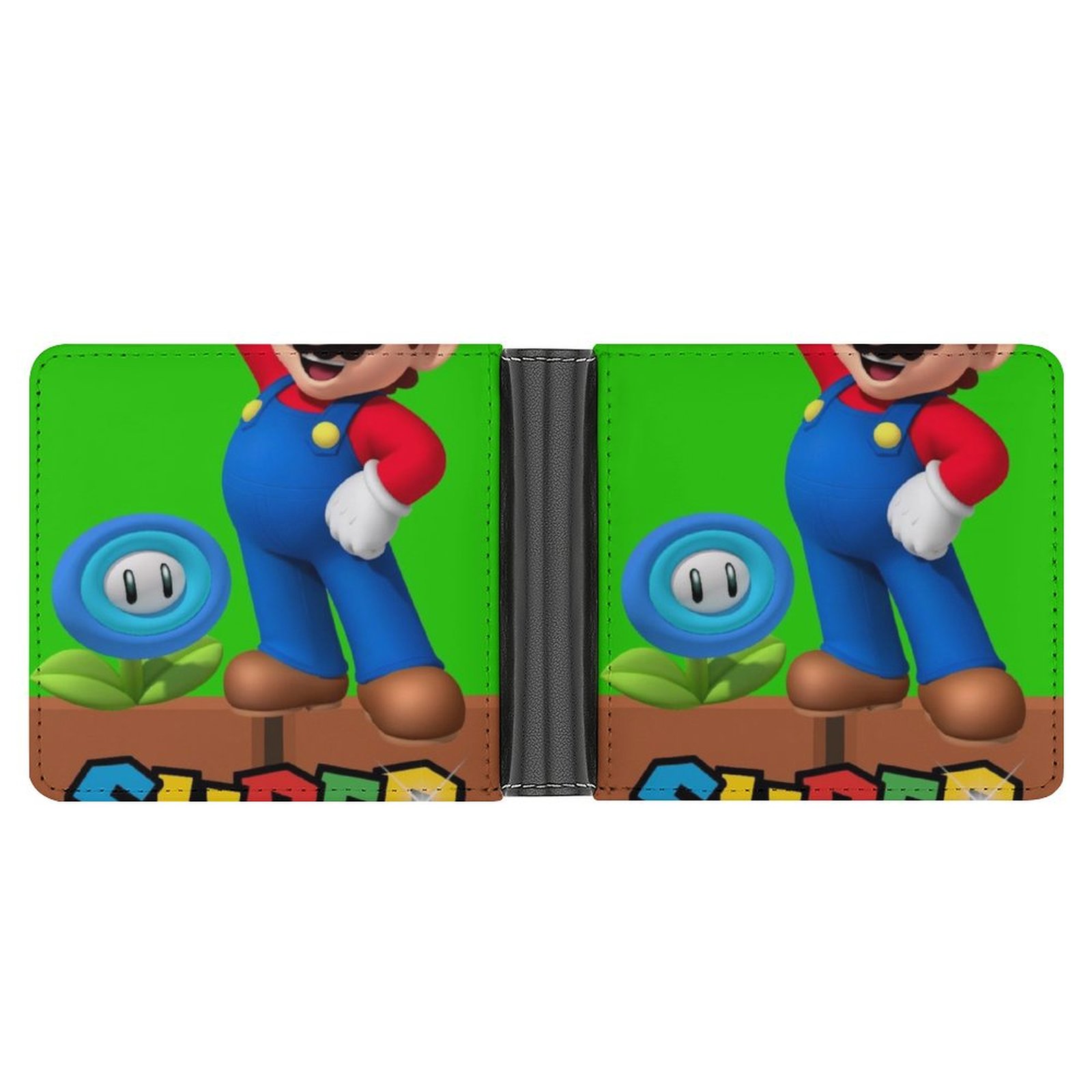 Anime Mario Wallet For Men Purse Leather Bifold Wallet Mario Merch for ...