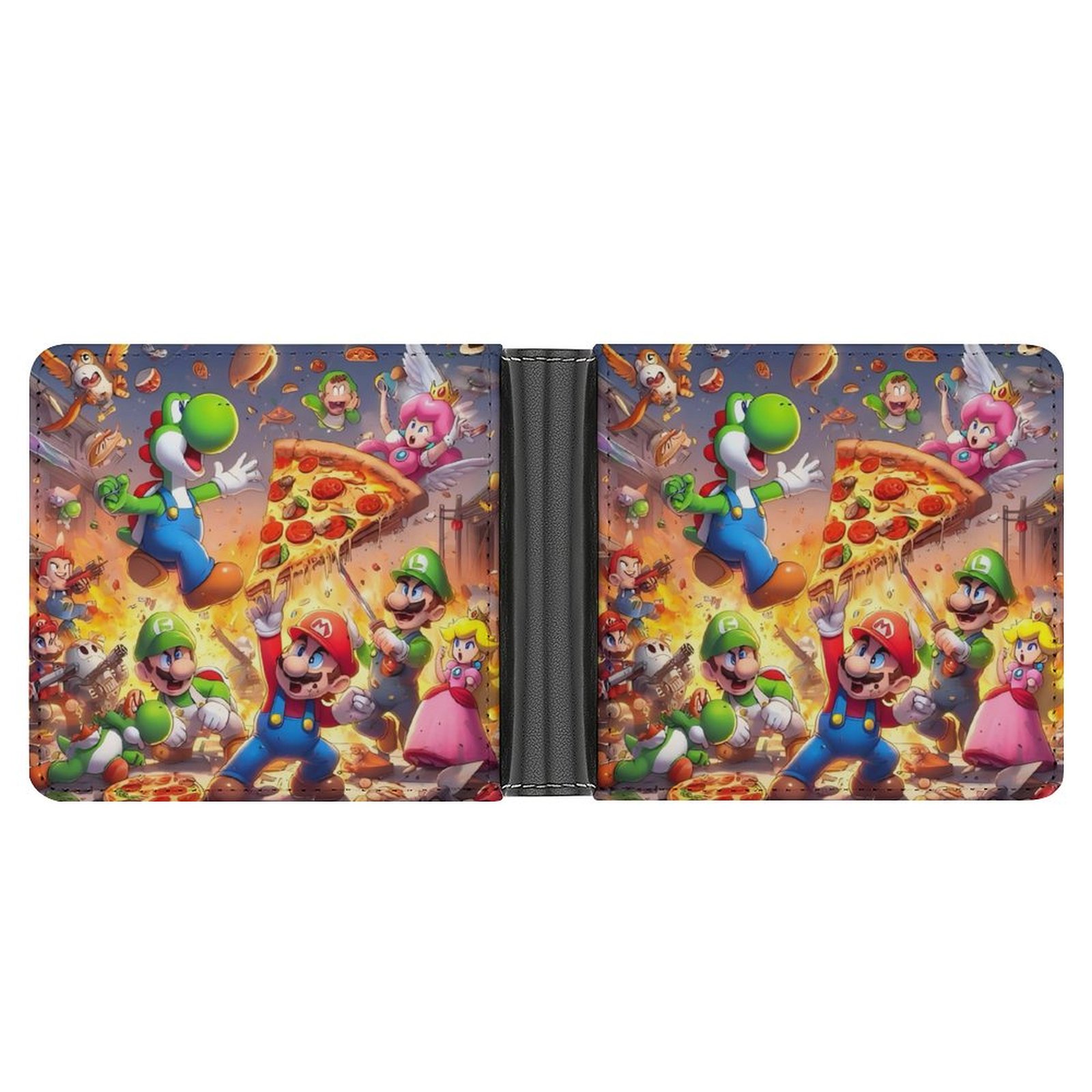 Anime Mario Wallet For Men Purse Leather Bifold Wallet Mario Merch for ...