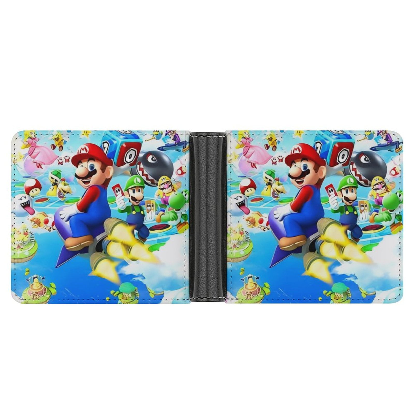 Anime Mario Wallet For Men Purse Leather Bifold Wallet Mario Merch for ...