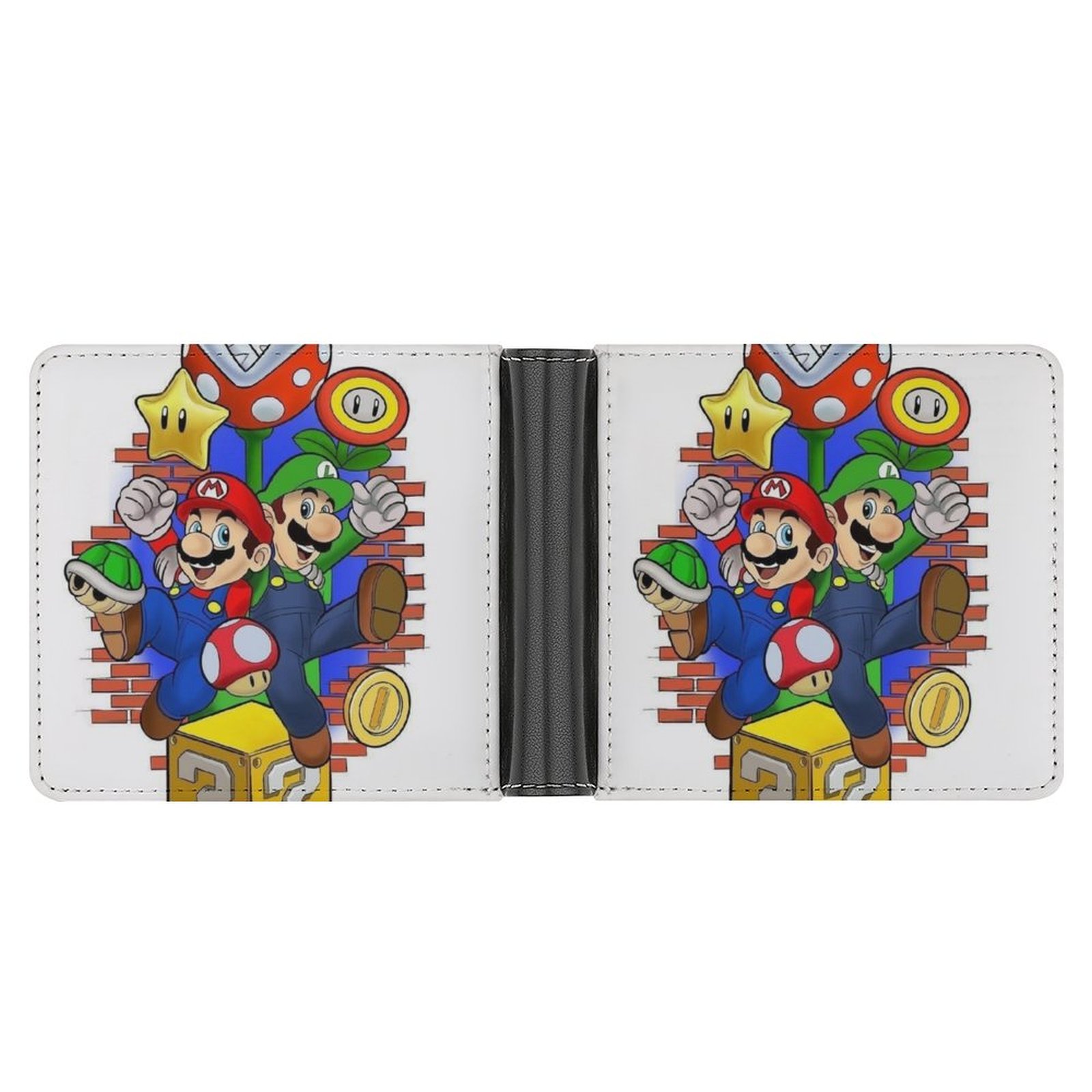 Anime Mario Wallet For Men Purse Leather Bifold Wallet Mario Merch for ...