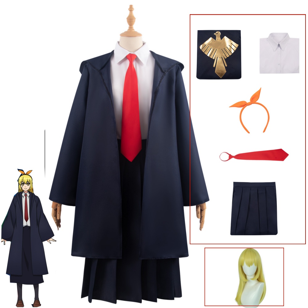 Anime Mashle Magic and Muscles Cosplay Costume Mashle Blue Trench Coat ...