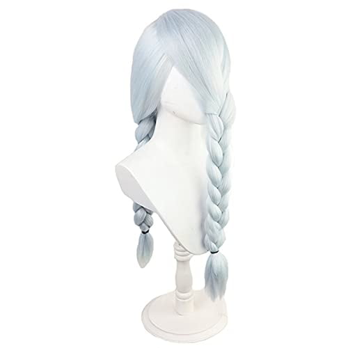 Anime Mei Mei Wig Cosplay Light Blue Thick Braids Braided Long ...