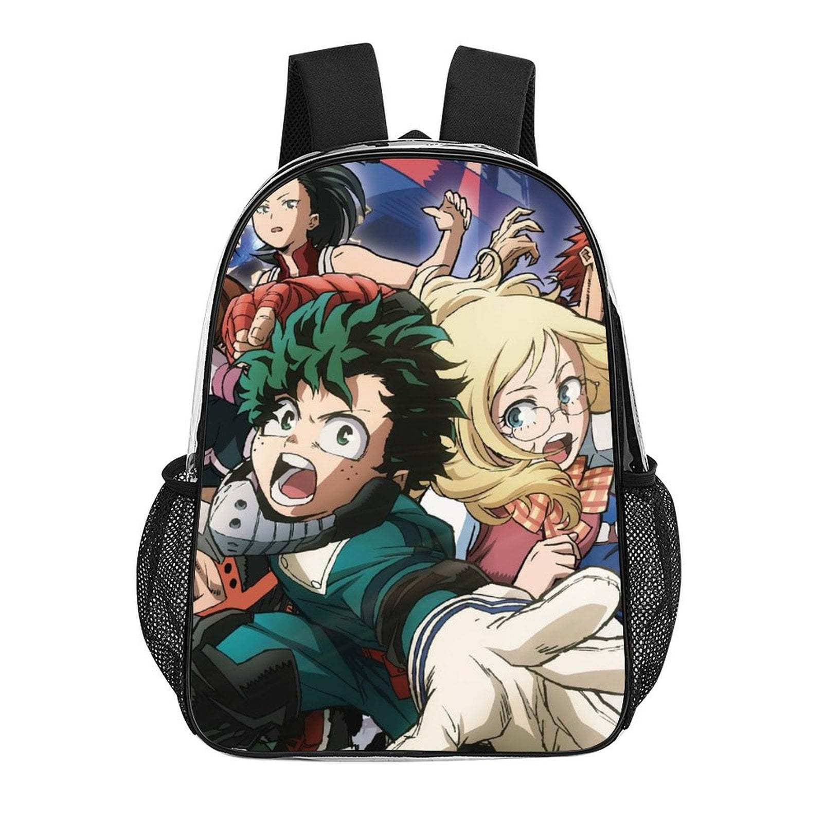 Anime Mha My Hero Academia Clear Backpack Transparent Bag 17 Inch Large ...