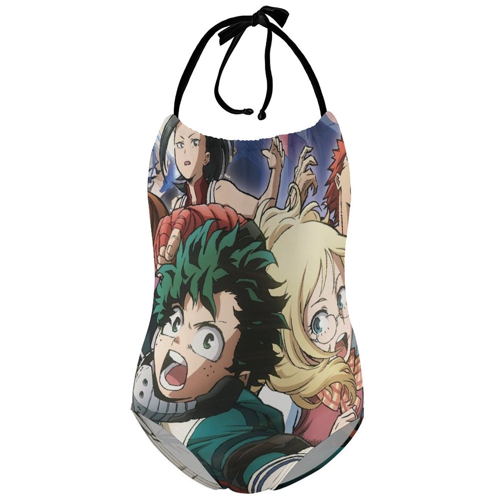 Anime Mha My Hero Academia Children's One-piece Swimwear Halterneck ...