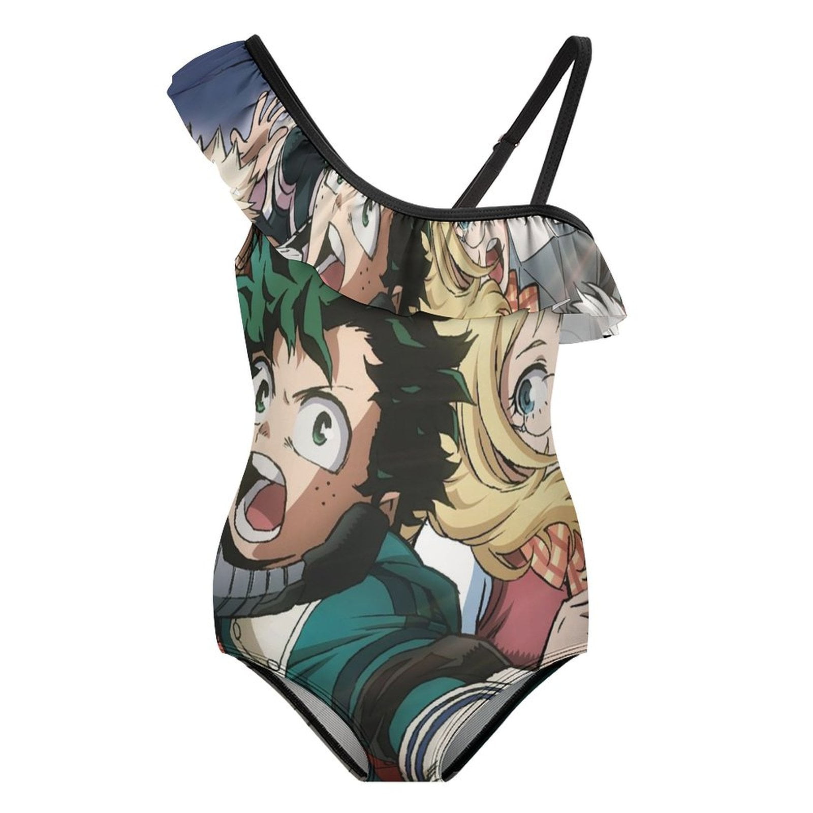 Anime Mha My Hero Academia One-Piece Swimsuit for Girls Adjustable One ...