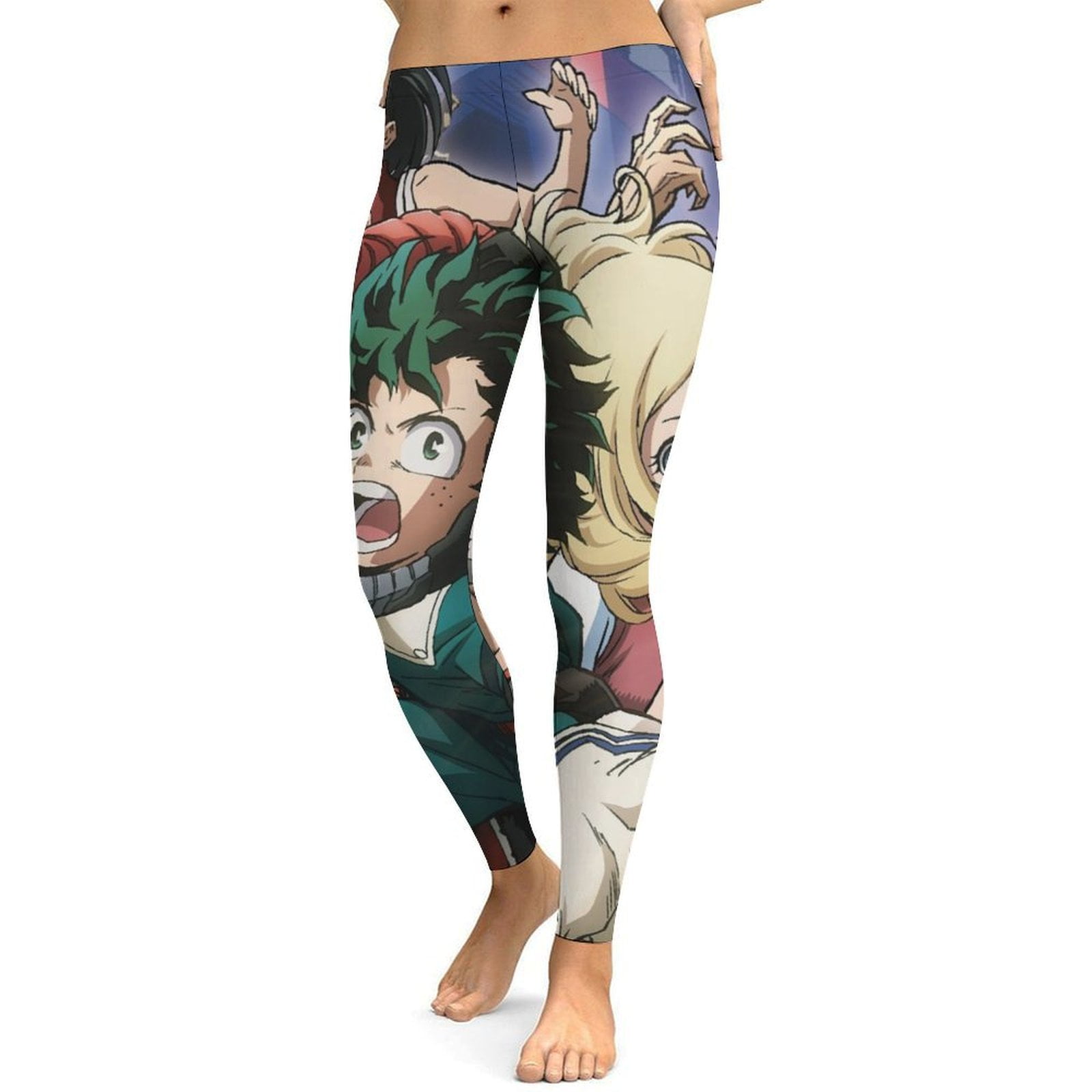 Anime Mha My Hero Academia Yoga Pants Women High Waisted Tummy Control ...
