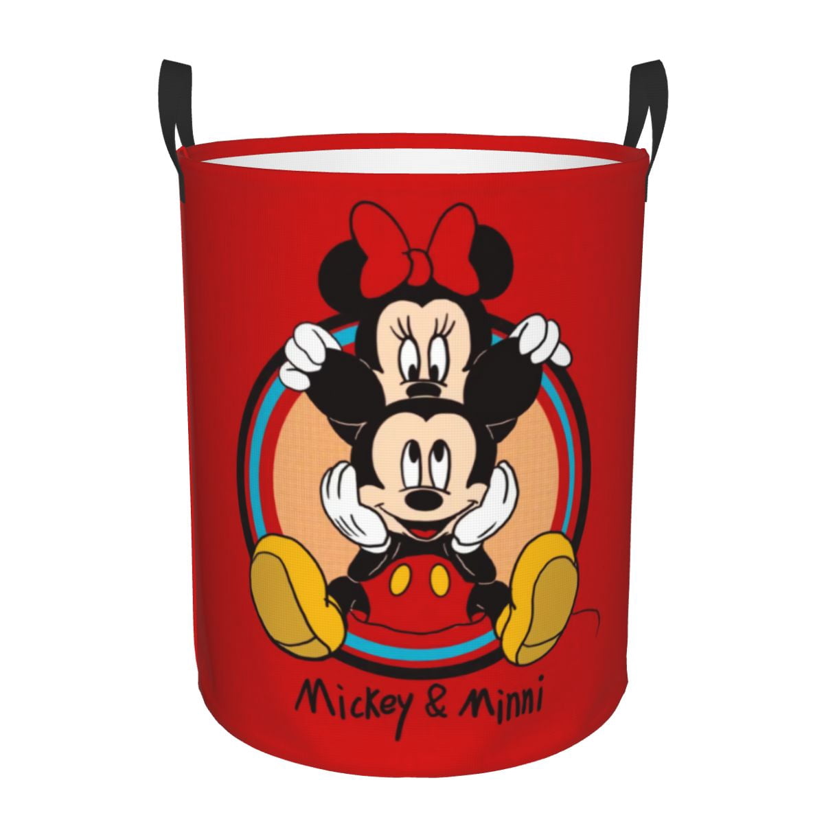 Anime Mick-ey Cartoon Laundry Basket Foldable Large Clothing Storage ...