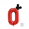 Anime Mickey 0 Number Balloon Set for Birthday Parties - Cartoon Foil ...