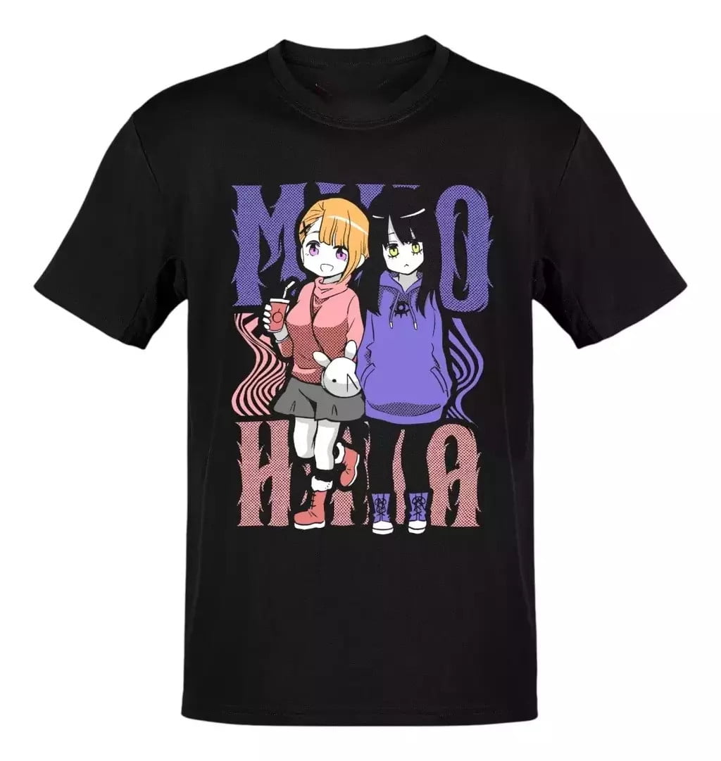 Anime Mieruko-chan Miko Hana Chibi Lilac Cute Ghost T-shirt - Walmart.com
