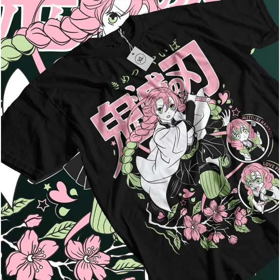 Anime Mitsuri Kanrojii T-shirt Manga Shirts Men Women Unisex #3 ...