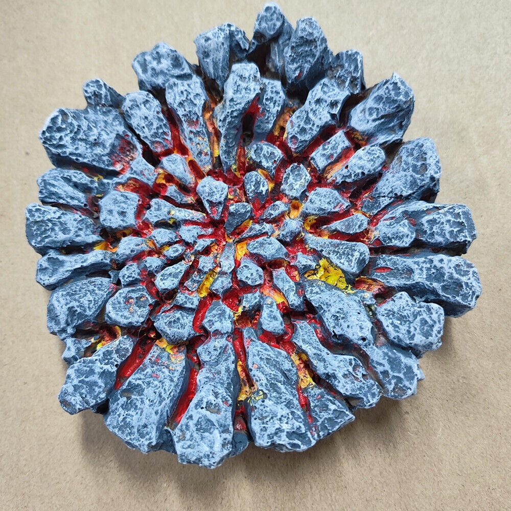 Anime Model Magma Crack Figure Battle Scene LED Light Platform Base 8cm ...